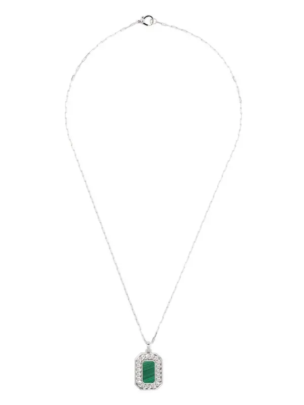 Shay 18k White Gold Diamond Pendant Necklace - Silver