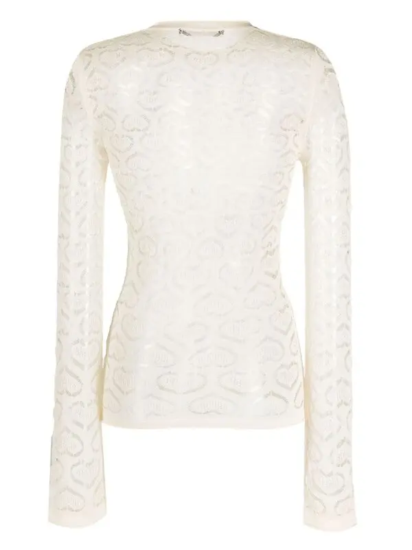 MARCO RAMBALDI Heart-motif Long-sleeved Top
