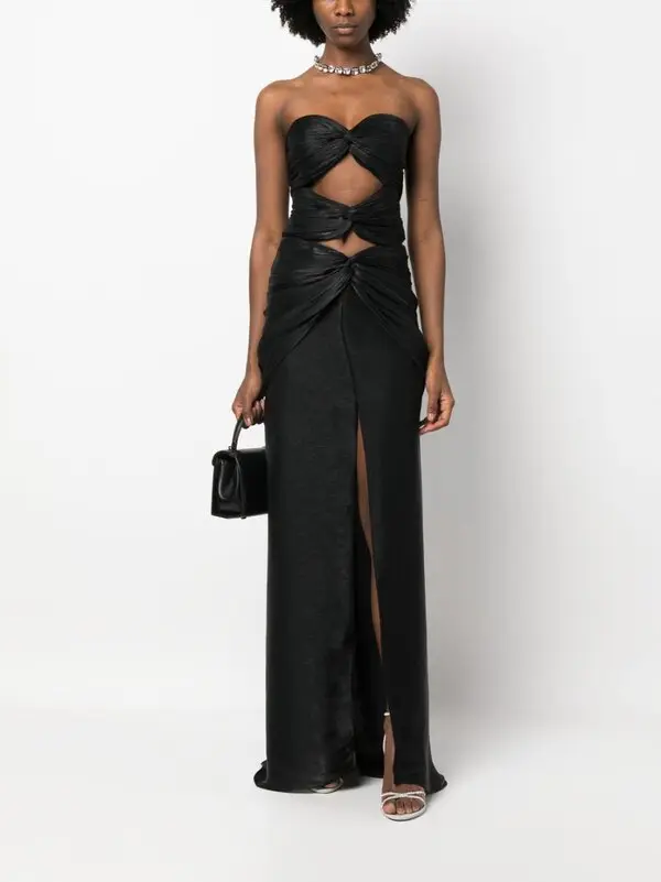 Costarellos Brigitta Cut-out Gown
