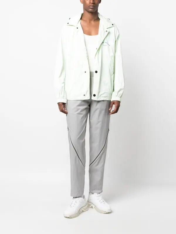 Stone Island Marina Logo-print Hooded Jacket - Green