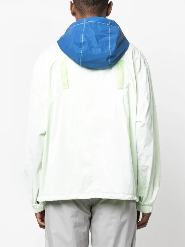 Stone Island Marina Logo-print Hooded Jacket - Green