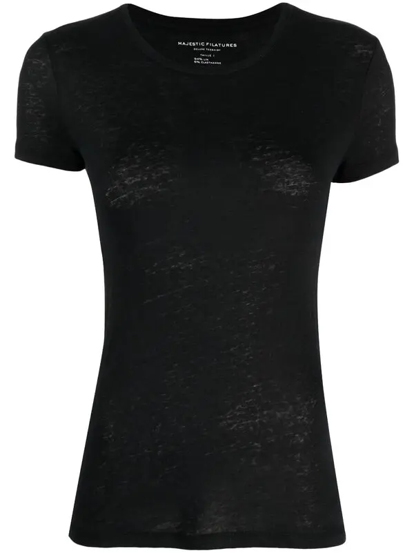 Majestic Filatures Crew-neck T-shirt - Black