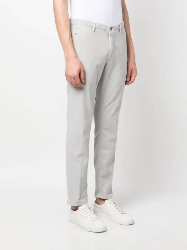 Incotex Mid-rise Cotton Tapered Trousers