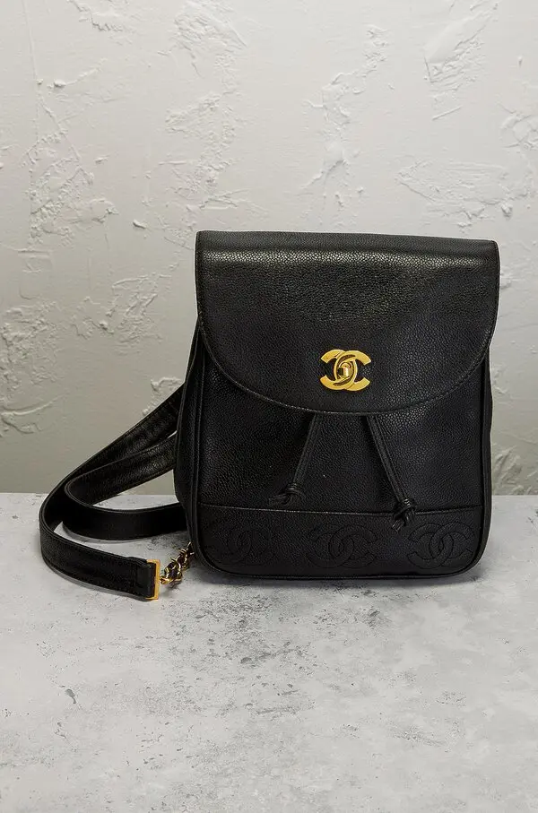 Chanel Vintage Triple Cc Backpack