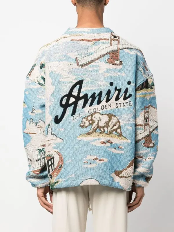 Amiri Graphic Print Cotton Jumper