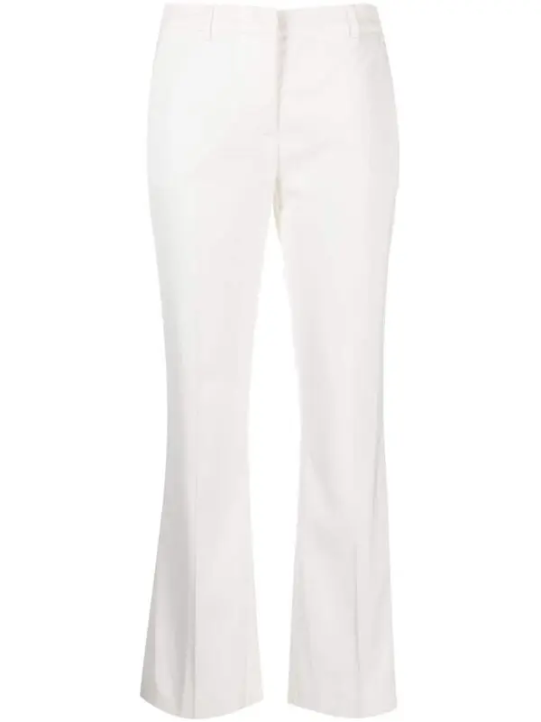 PT TORINO Flared Tailored Trousers - White