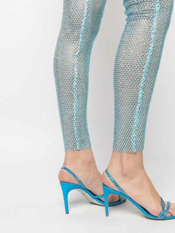 Giuseppe Di Morabito Metallic Fishnet Leggings