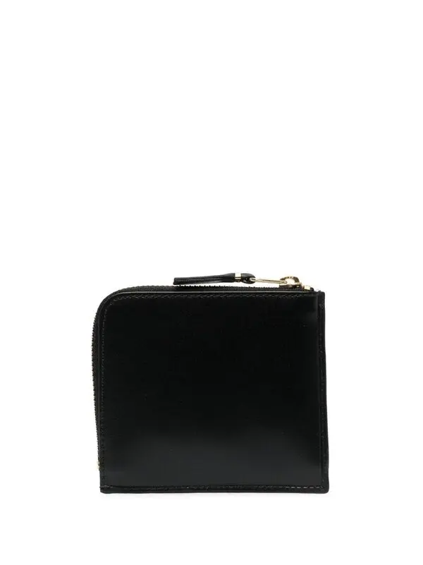 Comme Des Garçons Leather Zipped Wallet - Black
