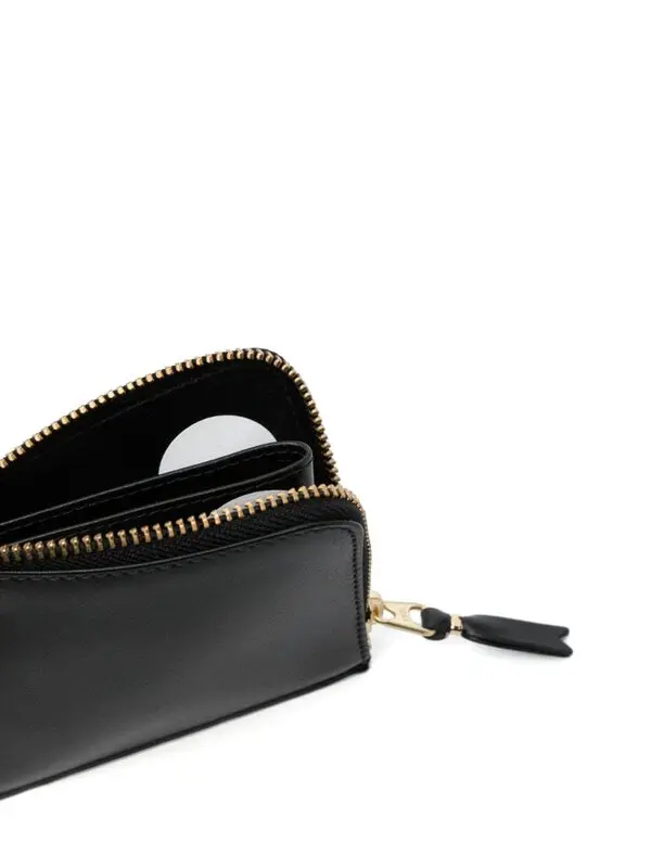 Comme Des Garçons Leather Zipped Wallet - Black