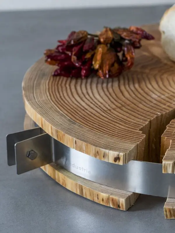 KNINDUSTRIE Round Wood Cutting Board