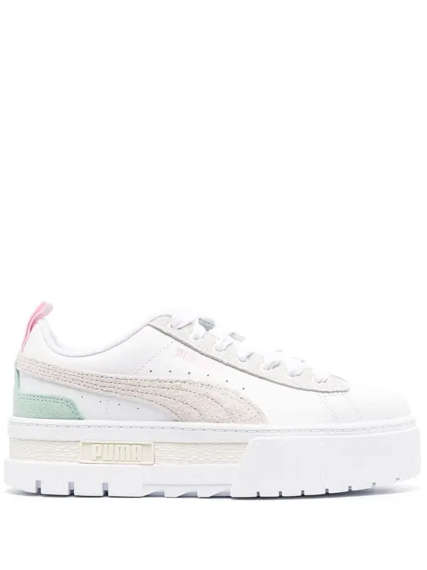 PUMA Mayze Mix Leather Sneakers - White