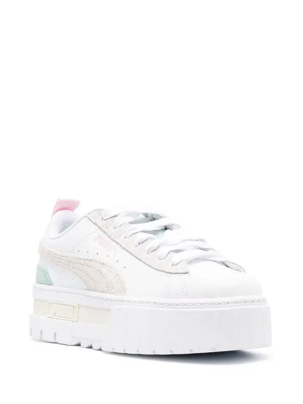 PUMA Mayze Mix Leather Sneakers - White