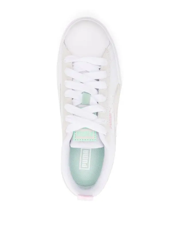 PUMA Mayze Mix Leather Sneakers - White