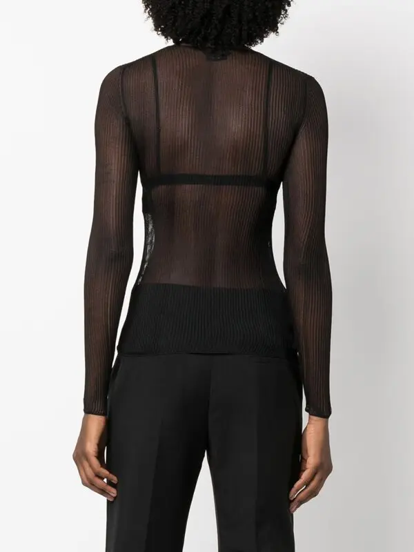 TOM FORD Semi-sheer Silk Top