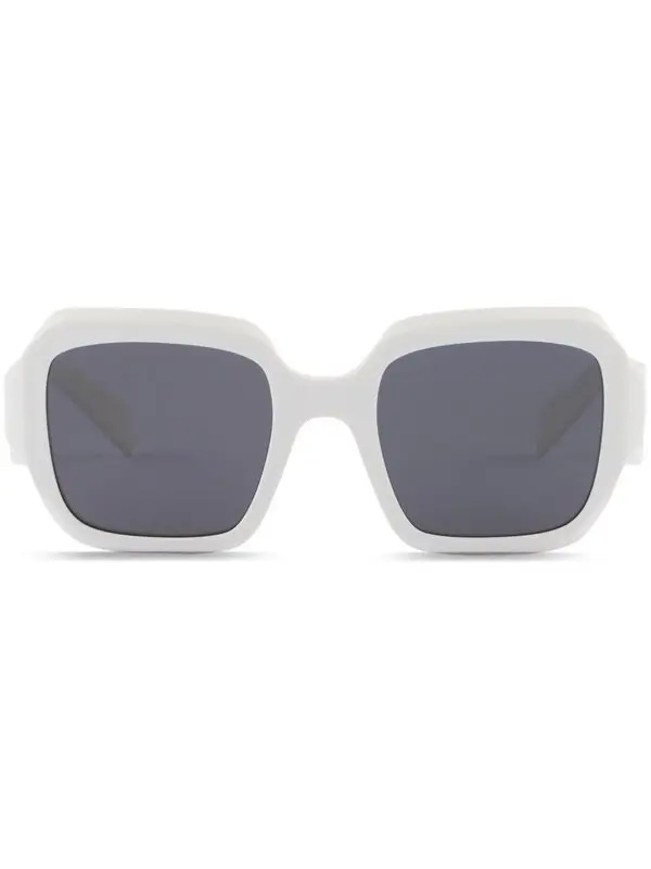 Prada Symbole Oversize-frame Sunglasses - White