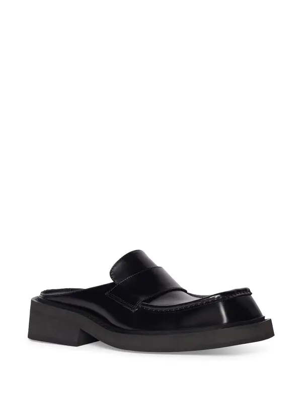 Balenciaga Inspector 40mm Leather Mules In Black - 40% Off