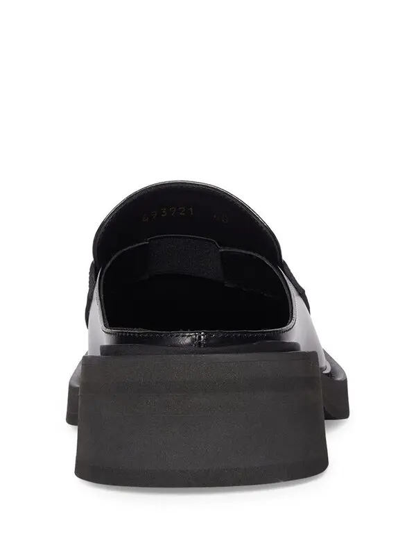Balenciaga Inspector 40mm Leather Mules In Black - 40% Off
