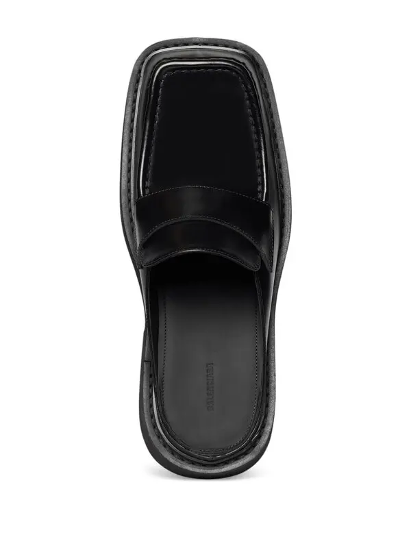 Balenciaga Inspector 40mm Leather Mules In Black - 40% Off