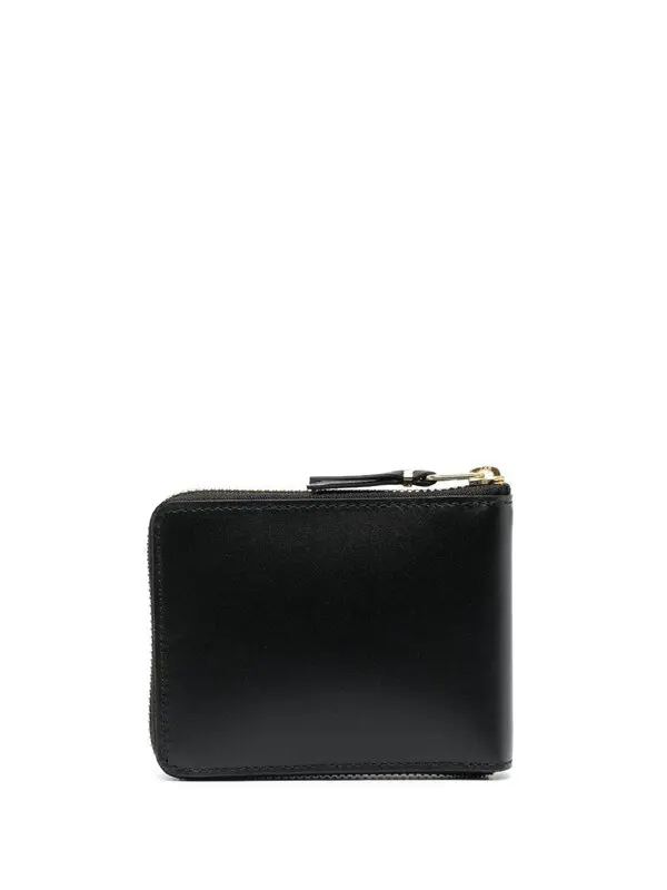 Comme Des Garçons Leather Zip-around Wallet - Black