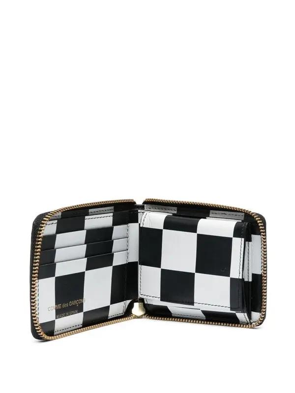 Comme Des Garçons Leather Zip-around Wallet - Black