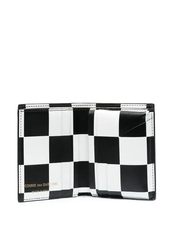 Comme Des Garçons Leather Bi-fold Wallet - Black