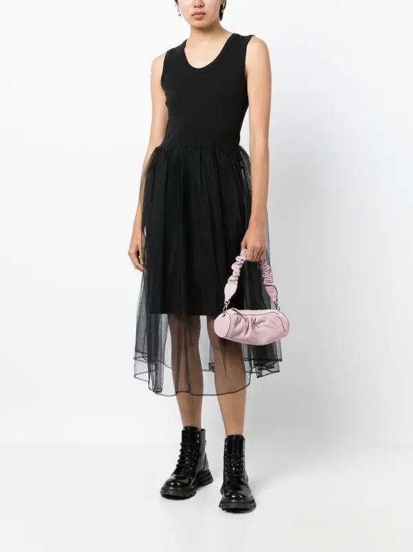 JNBY Sleeveless Tulle-panel Dress