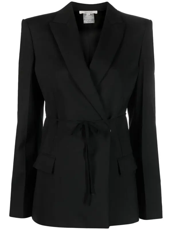 NENSI DOJAKA Belted Wool-blend Blazer