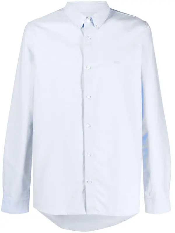A.p.c. Logo-embroidered Button-down Shirt