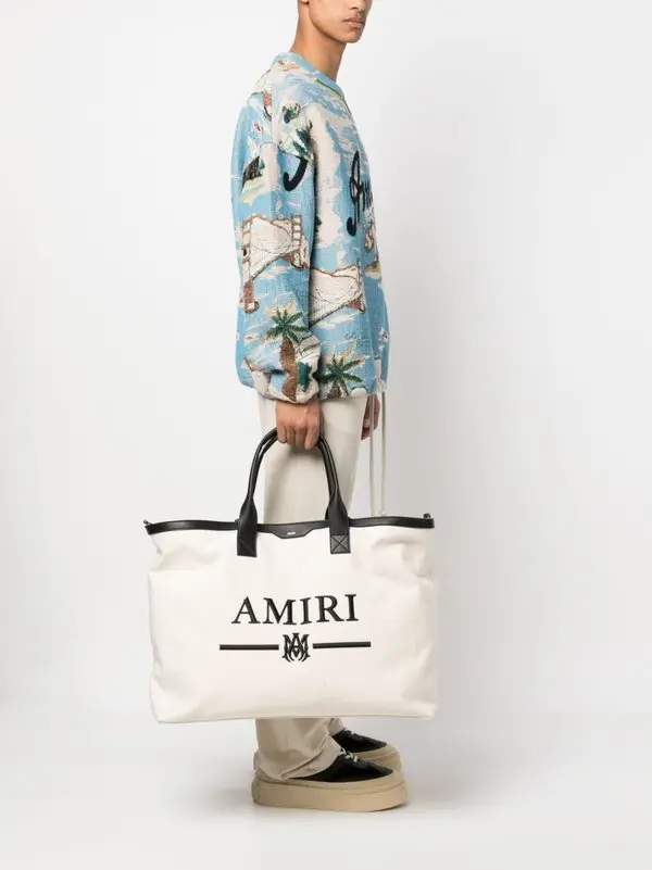 Amiri Logo-embroidered Tote Bag
