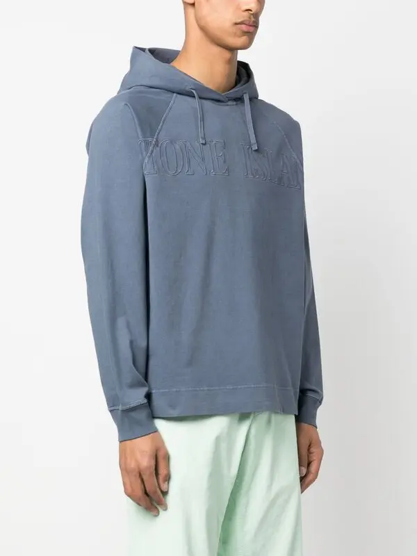 Stone Island Logo-print Cotton Hoodie