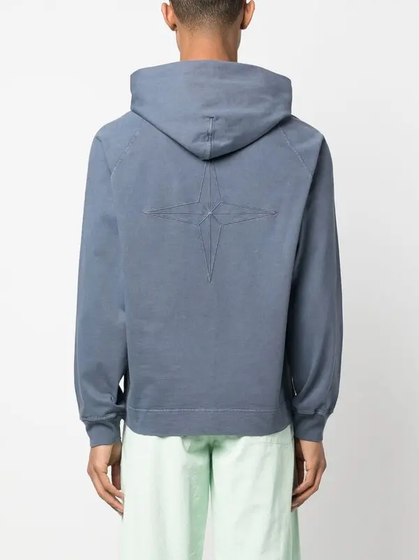 Stone Island Logo-print Cotton Hoodie