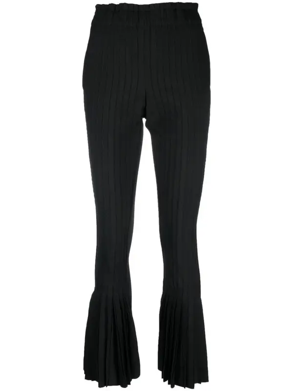 Sacai Pleated Flared Trousers