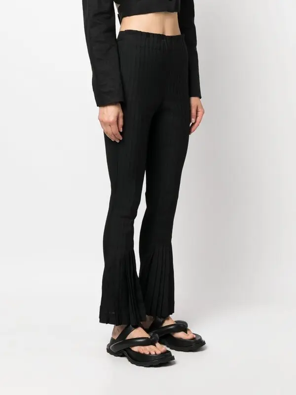 Sacai Pleated Flared Trousers