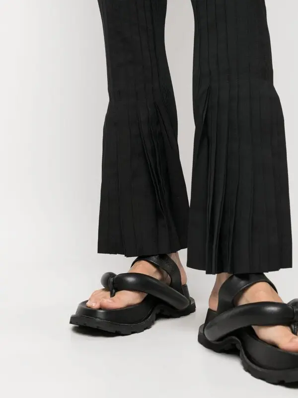 Sacai Pleated Flared Trousers