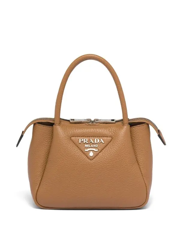 Prada Logo-embellished Leather Mini Bag