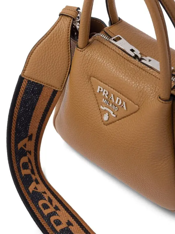 Prada Logo-embellished Leather Mini Bag
