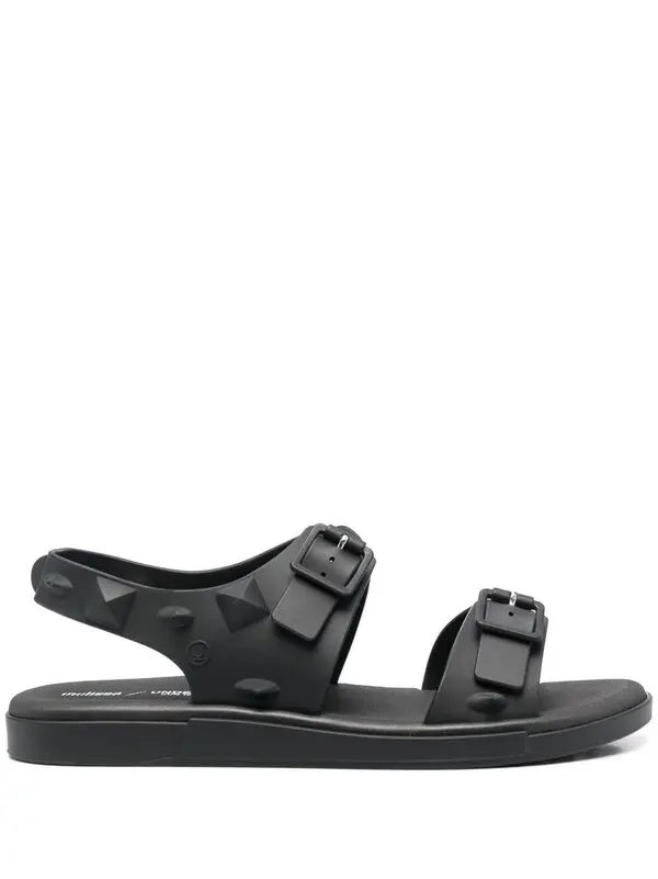 Melissa X Undercover Spike-studded Sandals - Black