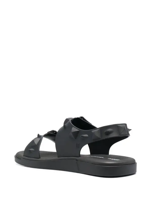 Melissa X Undercover Spike-studded Sandals - Black