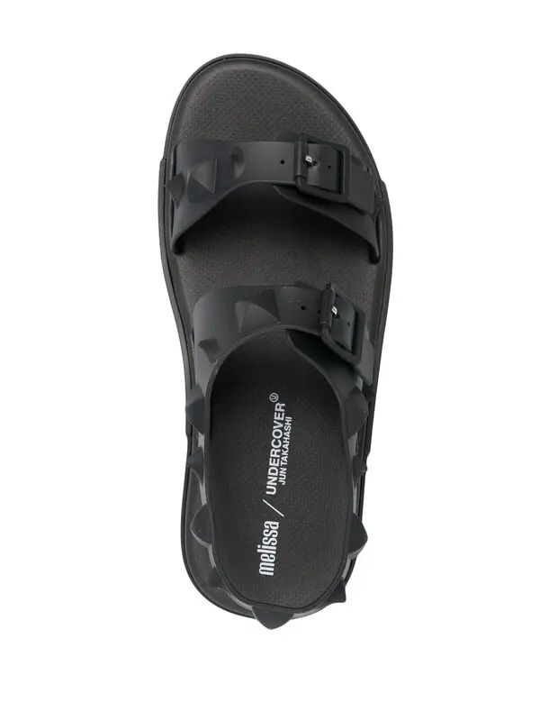 Melissa X Undercover Spike-studded Sandals - Black