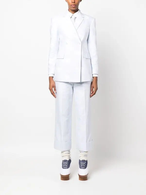 Thom Browne Sack Tailored Cropped Trousers