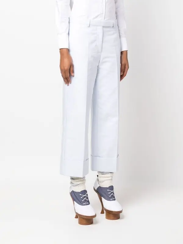 Thom Browne Sack Tailored Cropped Trousers