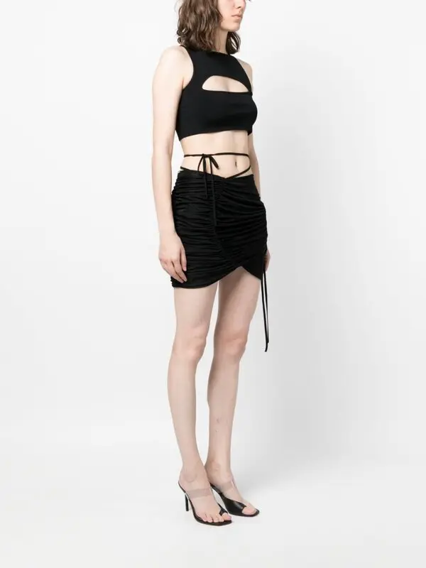 ANDREĀDAMO Cut-out Asymmetric Skirt