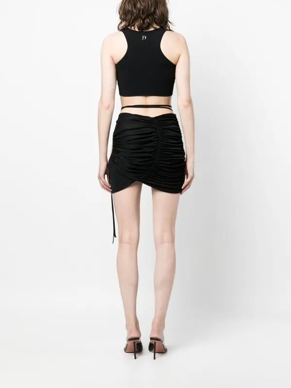 ANDREĀDAMO Cut-out Asymmetric Skirt