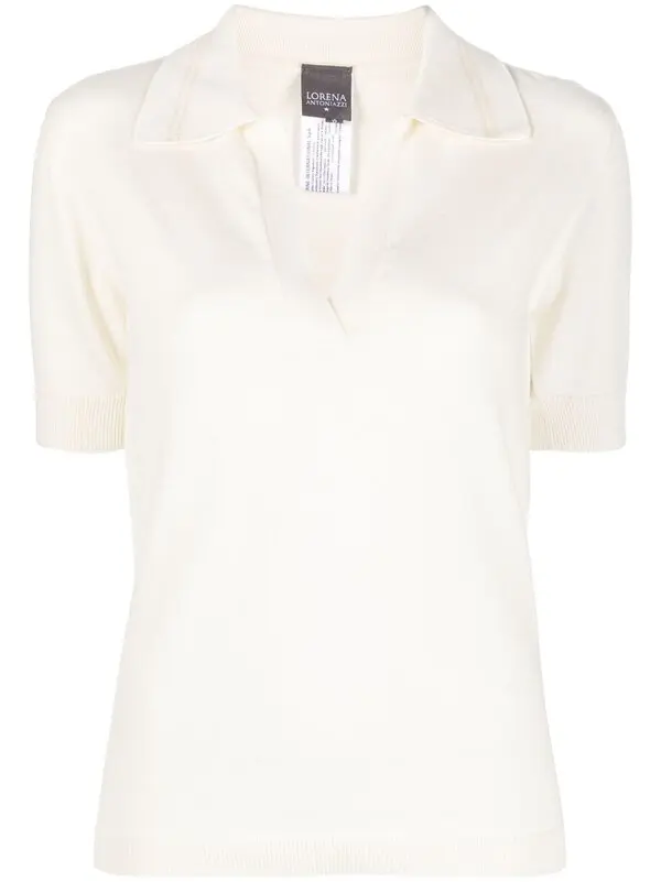 Lorena Antoniazzi Short-sleeve Knitted Polo Shirt