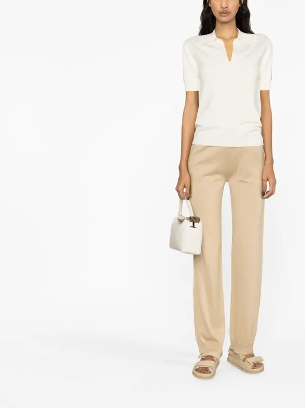 Lorena Antoniazzi Short-sleeve Knitted Polo Shirt