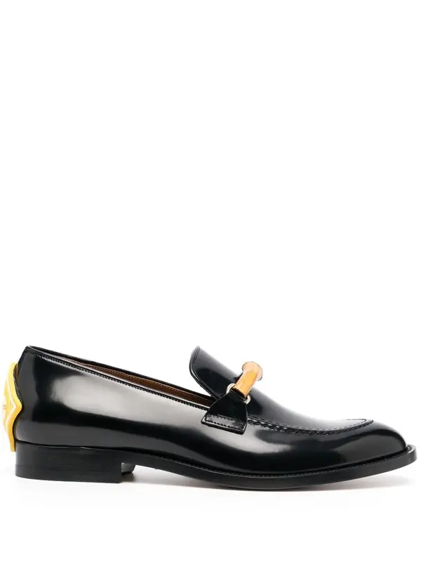 Casablanca Bamboo-detail Leather Loafers