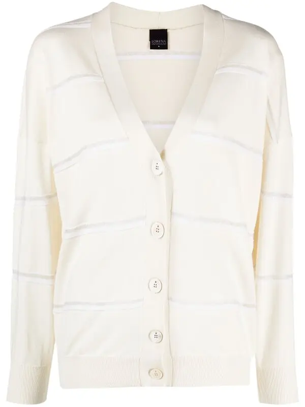 Lorena Antoniazzi Striped Knitted Cardigan
