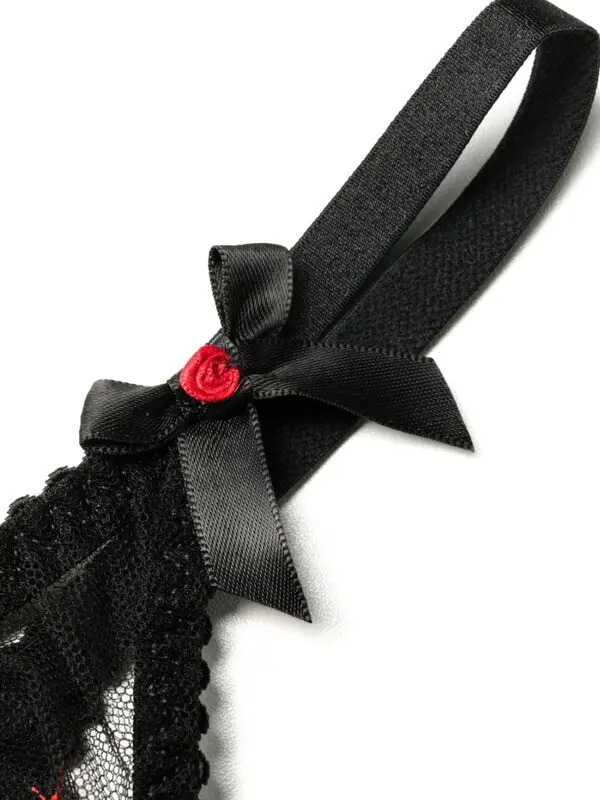 Agent Provocateur Heart-embroidered Thong