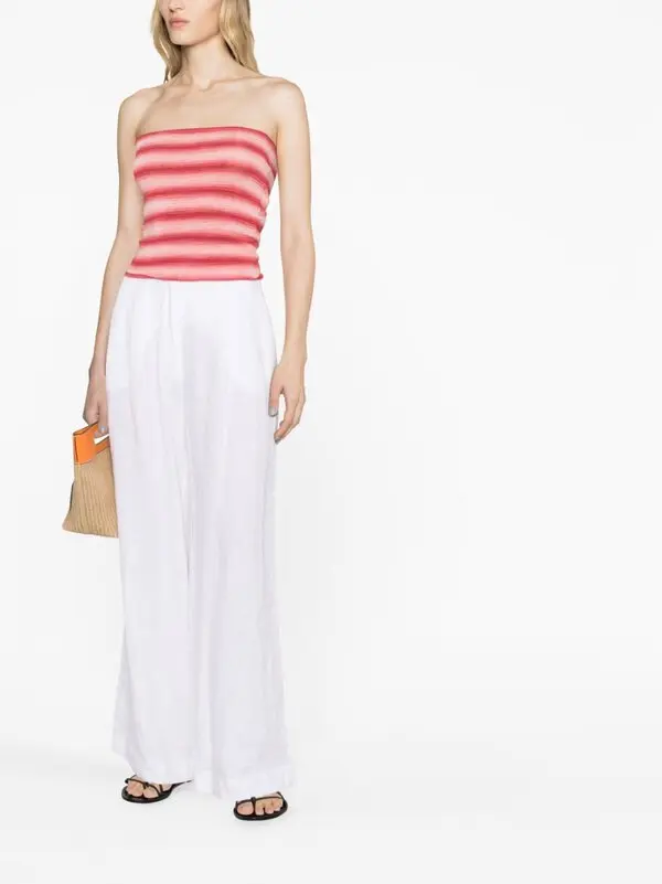 Gimaguas Strapless Striped Knit Top