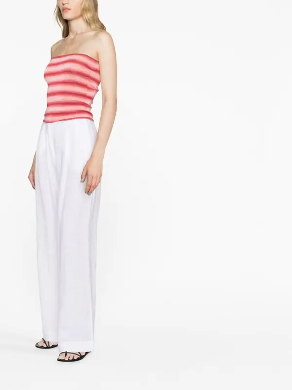 Gimaguas Strapless Striped Knit Top